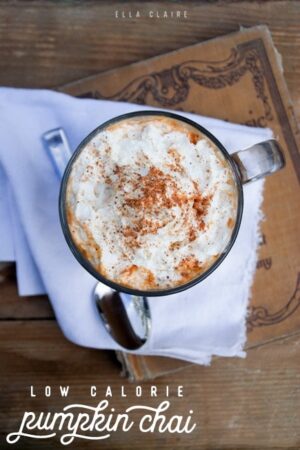Low Calorie Decadent Pumpkin Chai - Ella Claire & Co.