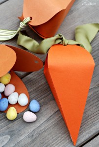 Easter Carrot Treat Boxes | Free Printable - Ella Claire & Co.