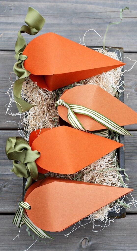Easter Carrot Treat Boxes | Free Printable - Ella Claire & Co.