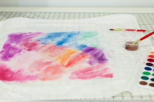 How to Watercolor Paint on Fabric | Tutorial - Ella Claire & Co.