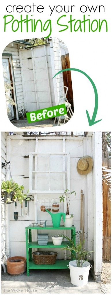 Creating a Potting Station - Ella Claire & Co.