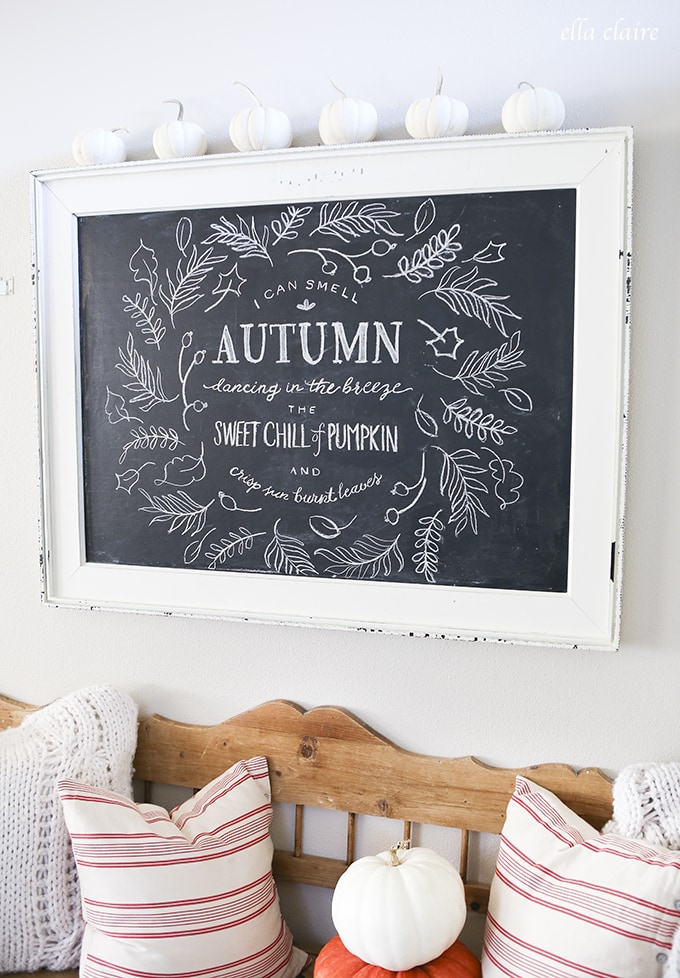 Autumn Chalkboard - Ella Claire
