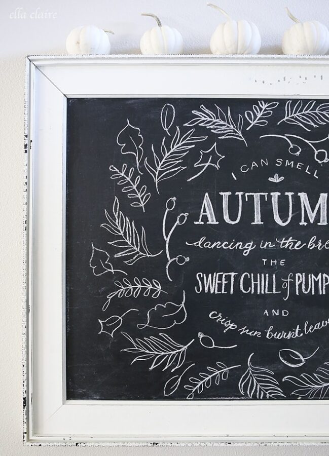 Autumn Chalkboard - Ella Claire & Co.