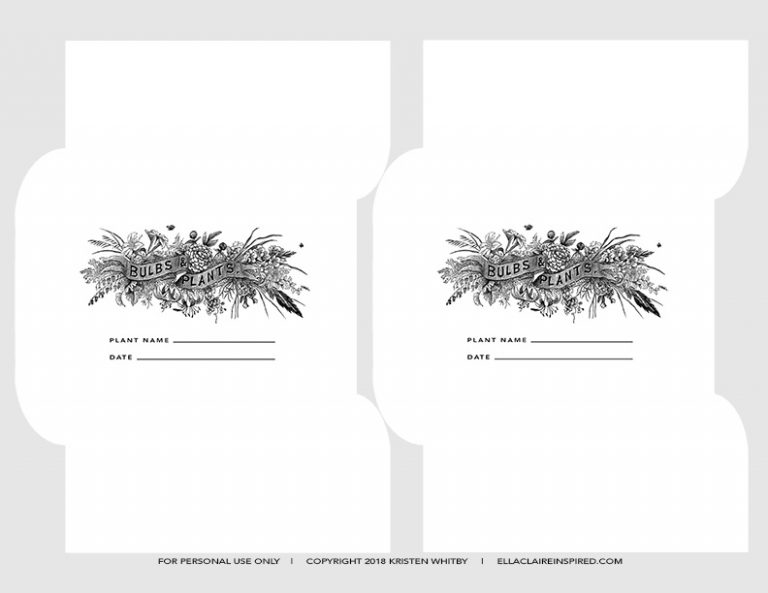 Free Printable Vintage Seed Packets + Butterflies Print - Ella Claire & Co.