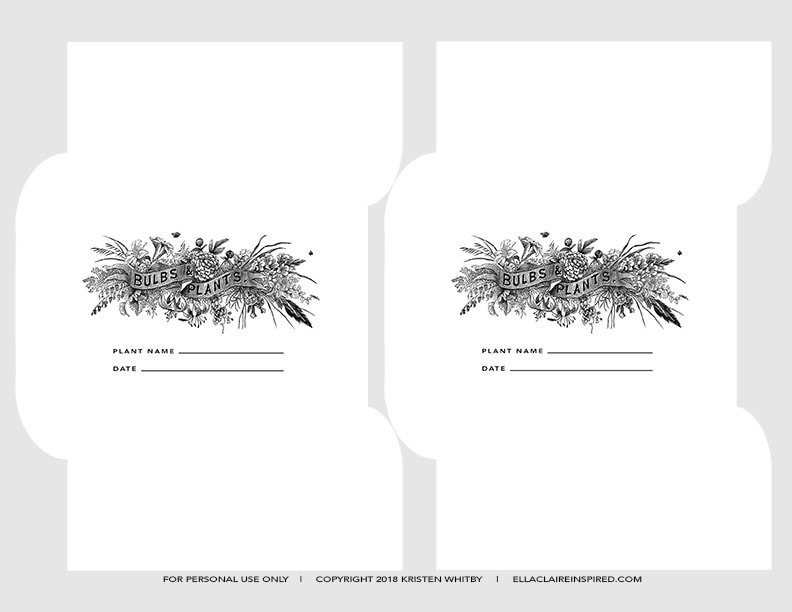 Free Printable Vintage Seed Packets + Butterflies Print - Ella Claire & Co.