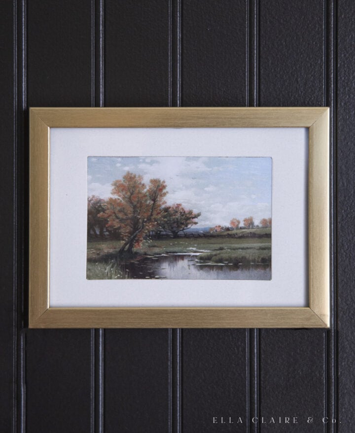 Fall Painting- Countryside Landscape Free Printable - Ella Claire & Co.