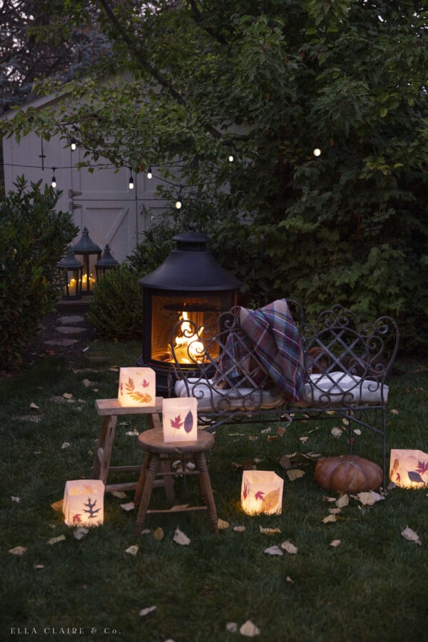 Magical Evening Outdoors with Candlelight and Luminaries - Ella Claire ...