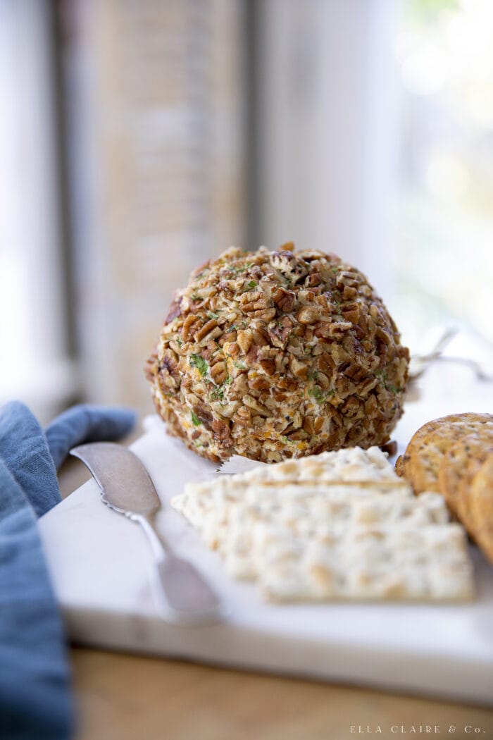 Best Classic Cheese Ball- Easy Appetizer - Ella Claire & Co.