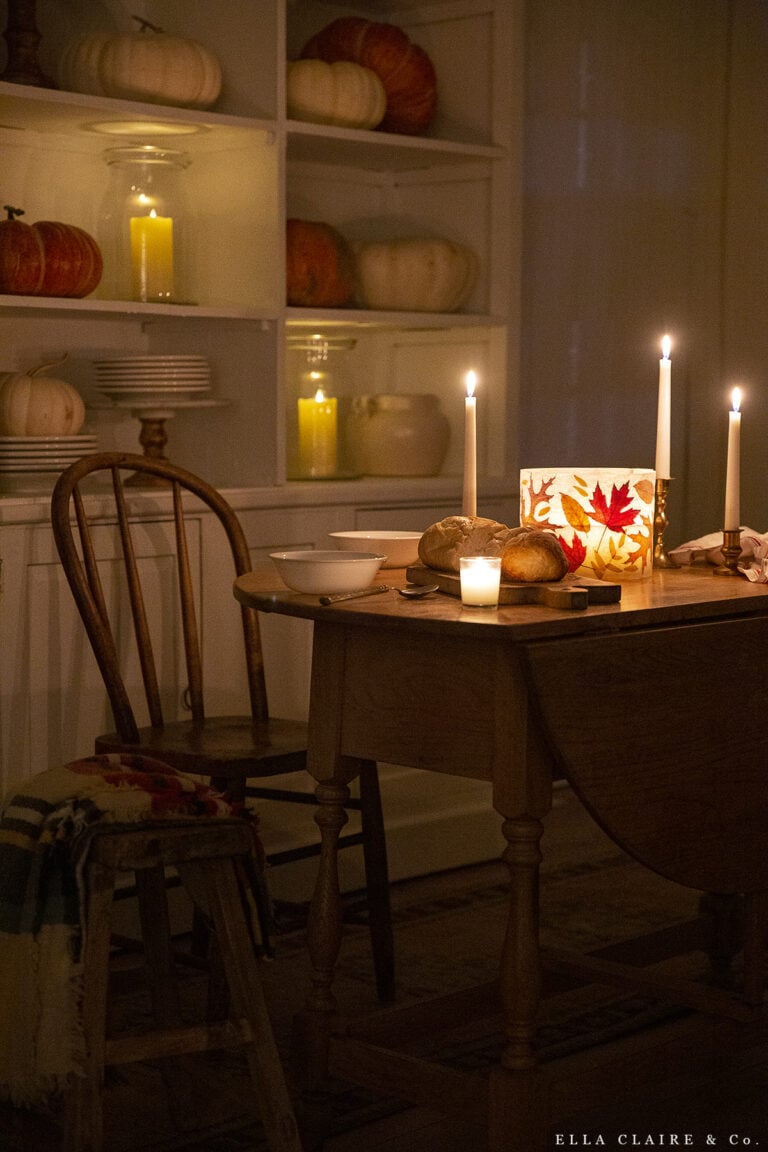 Simple Fall Candlelight Decor - Ella Claire & Co.