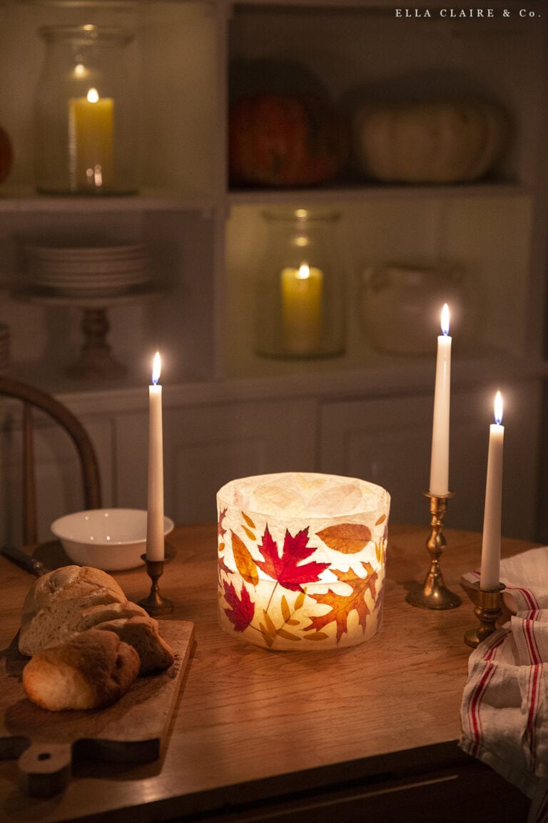 Simple Fall Candlelight Decor - Ella Claire & Co.
