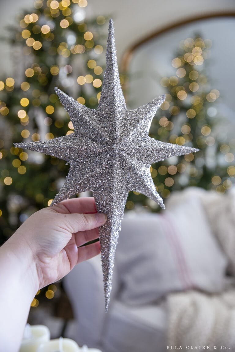 DIY Tree Topper- Christmas Star Free Printable - Ella Claire & Co.