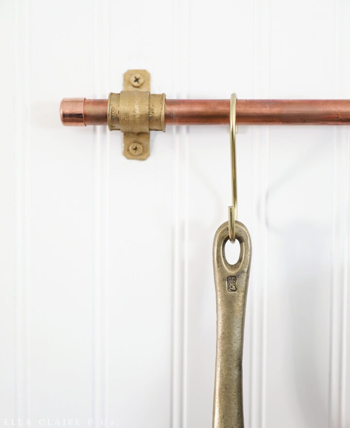 DIY Copper Kitchen Rod - Ella Claire & Co.