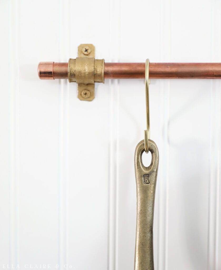 DIY Copper Kitchen Rod - Ella Claire & Co.
