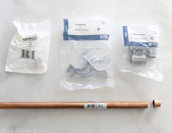 DIY Copper Kitchen Rod - Ella Claire & Co.