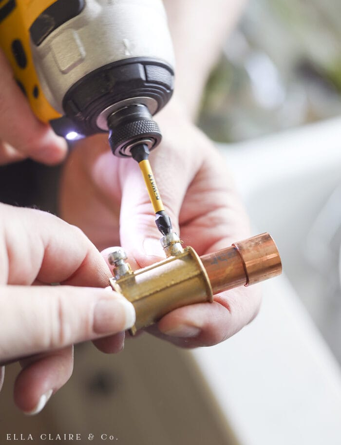 DIY Copper Kitchen Rod - Ella Claire & Co.