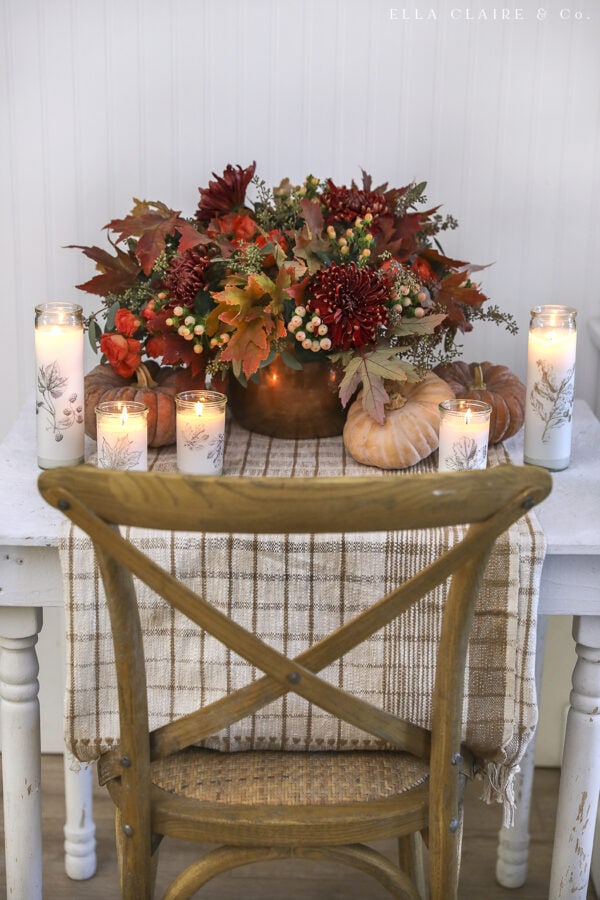 Free Printable Fall Candle Wraps - Ella Claire & Co.