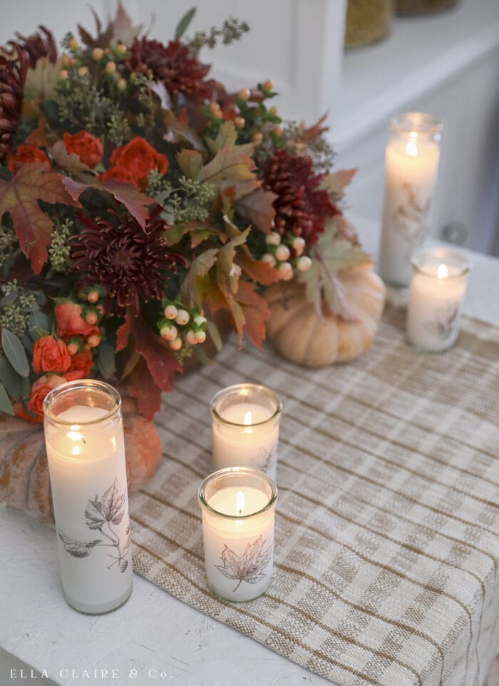 Free Printable Fall Candle Wraps - Ella Claire & Co.