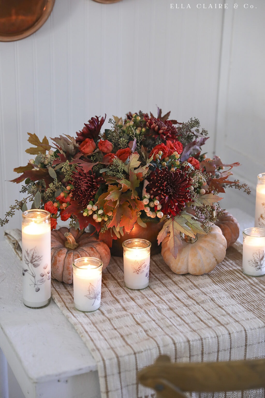 Free Printable Fall Candle Wraps - Ella Claire & Co.