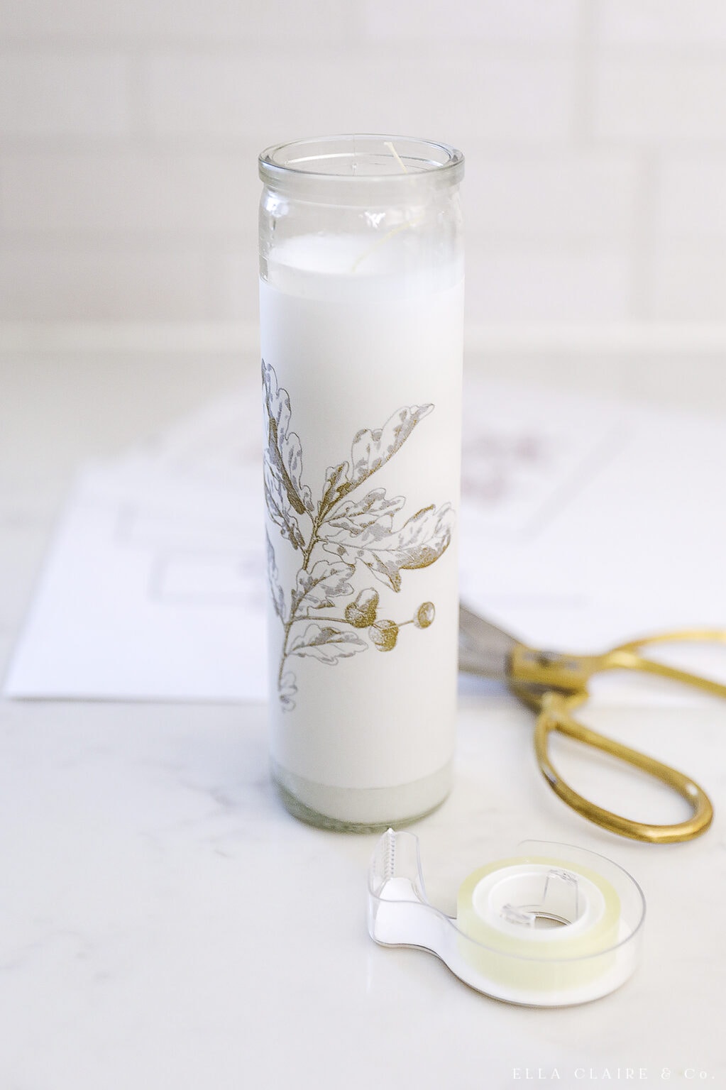 Free Printable Fall Candle Wraps - Ella Claire & Co.
