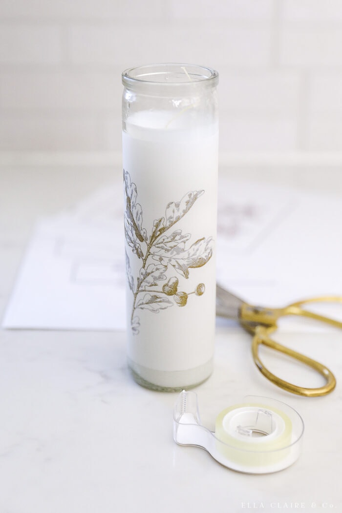 Free Printable Fall Candle Wraps - Ella Claire & Co.