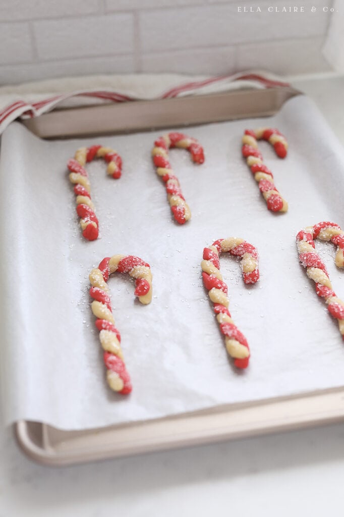 Candy Cane Cookies - Ella Claire & Co.