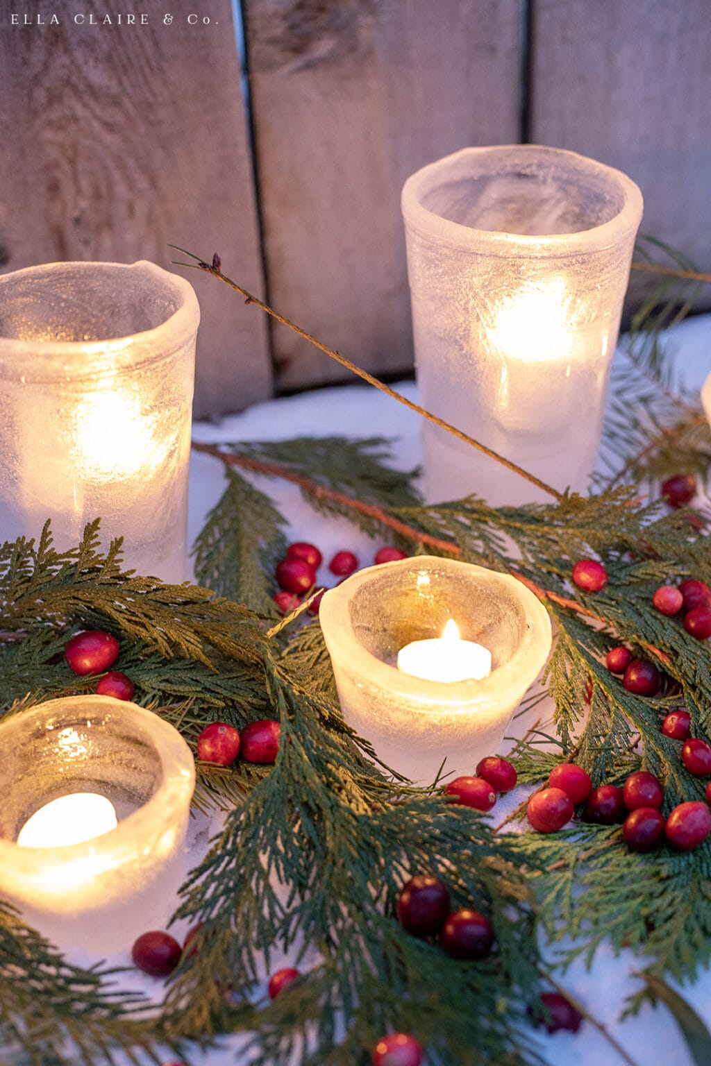 DIY Ice Lanterns - Ella Claire & Co.