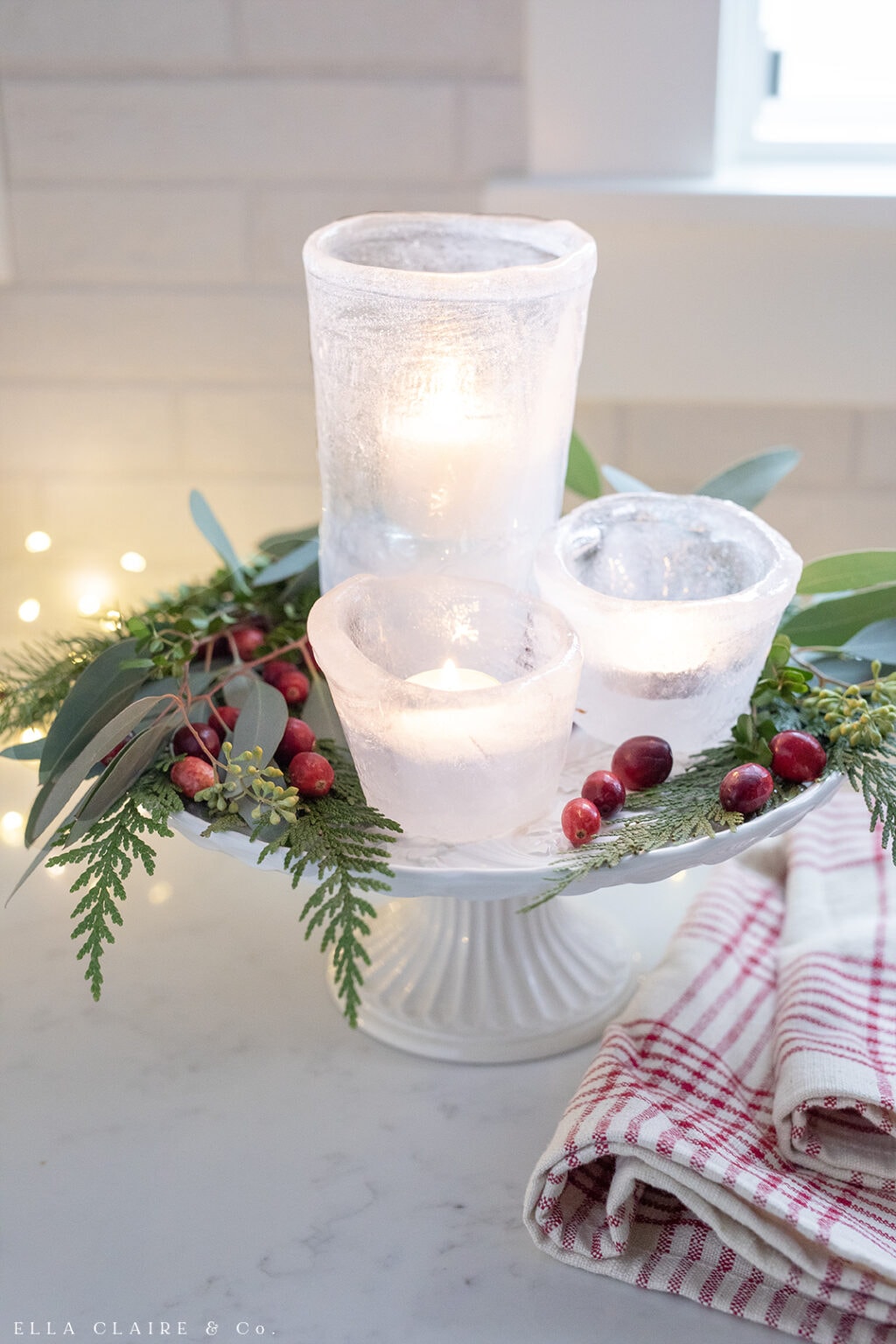 DIY Ice Lanterns - Ella Claire & Co.