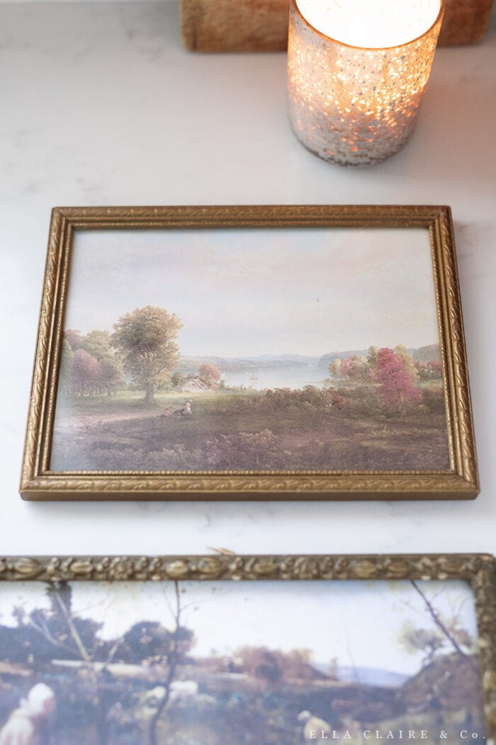 12 Free Printable Vintage Fall Landscape Paintings - Ella Claire & Co.