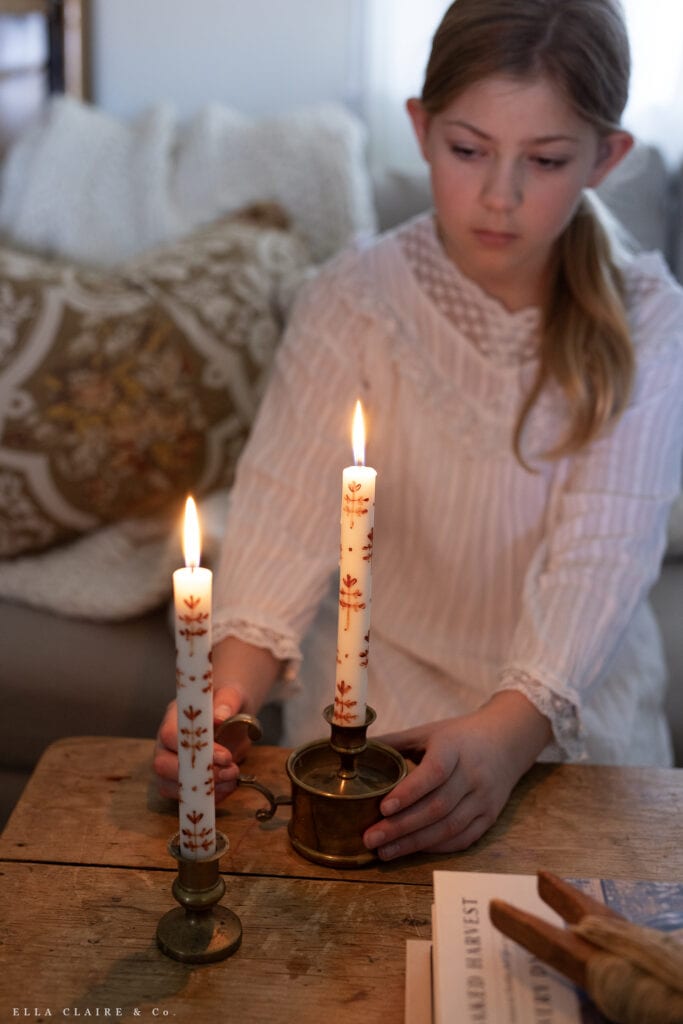 How to Paint Candles - Ella Claire & Co.